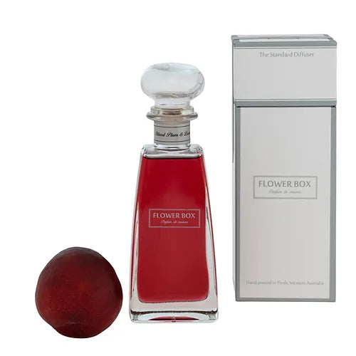 FLOWER BOX BLOOD PLUM & LEATHER - STANDARD DIFFUSER 210ML – Flowers of Phillip Island